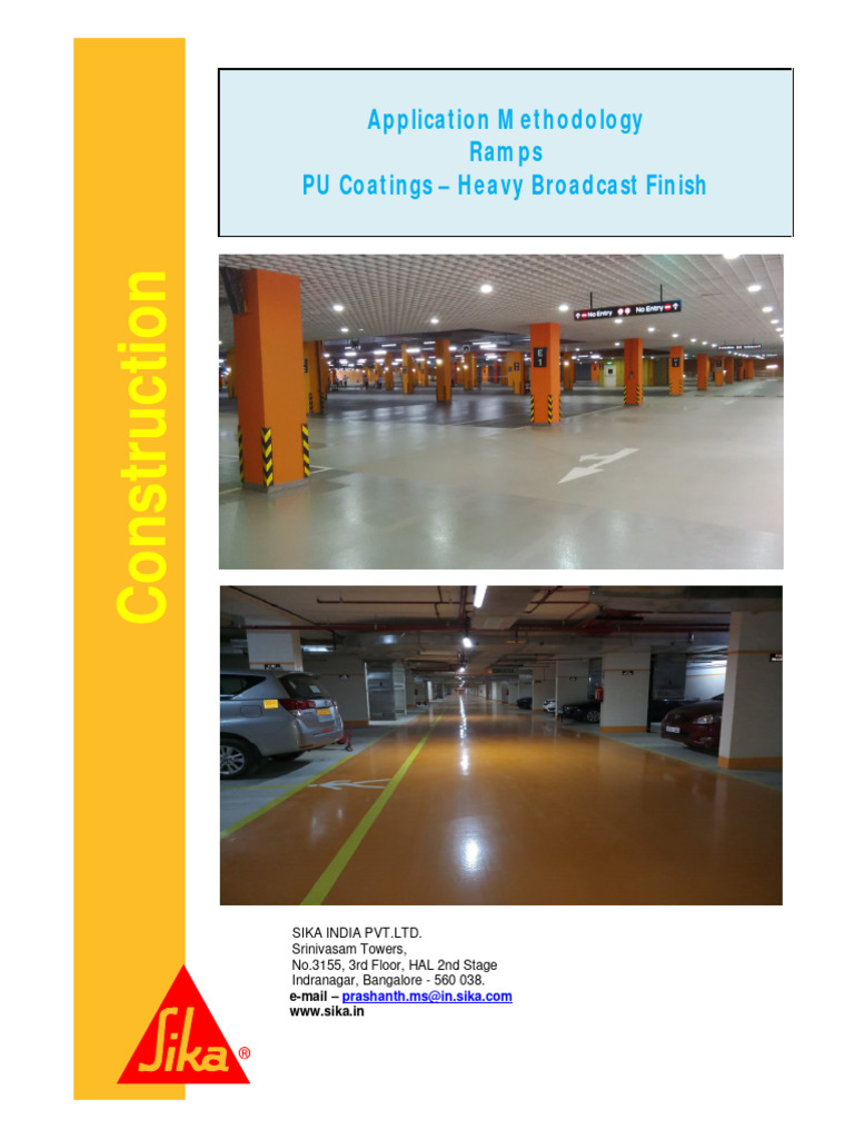 PU Broadcast - Ramps | PDF | Epoxy | Concrete