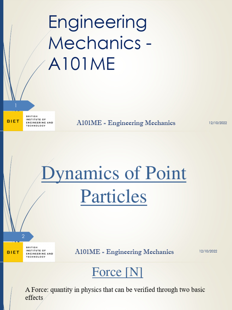 Lecture 3 | PDF | Force | Momentum