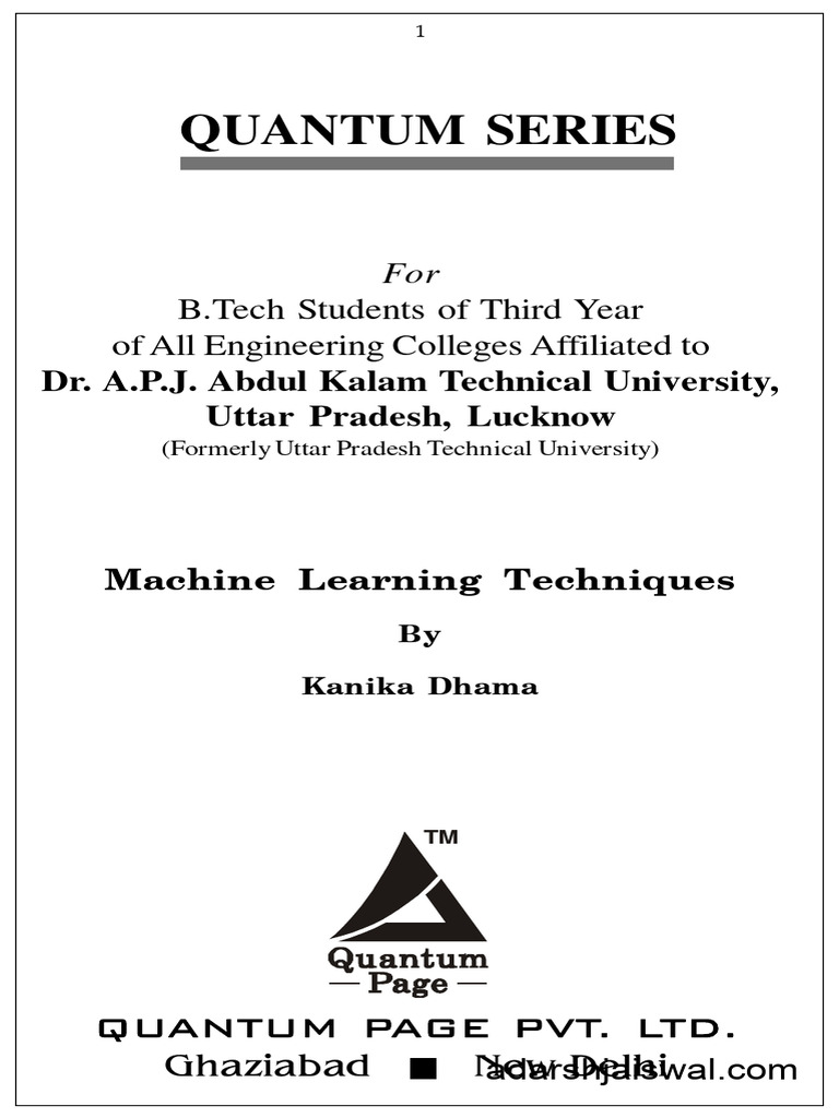Machine Learning Techniques Quantum | PDF | Machine Learning | Cluster Analysis