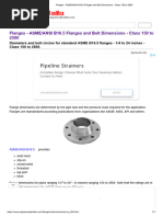 Spectacle Blind Dimensions - Class 150 To Class 2500 | PDF