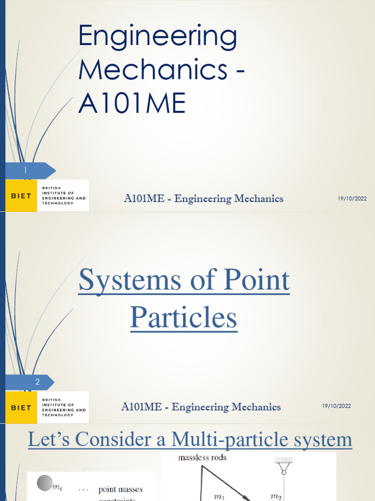 Lecture 5 | PDF | Dynamics (Mechanics) | Mechanics