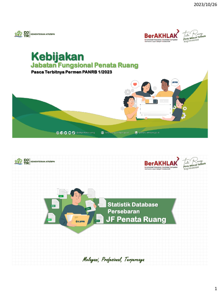 Kebijakan JF Penata Ruang 2023 | PDF