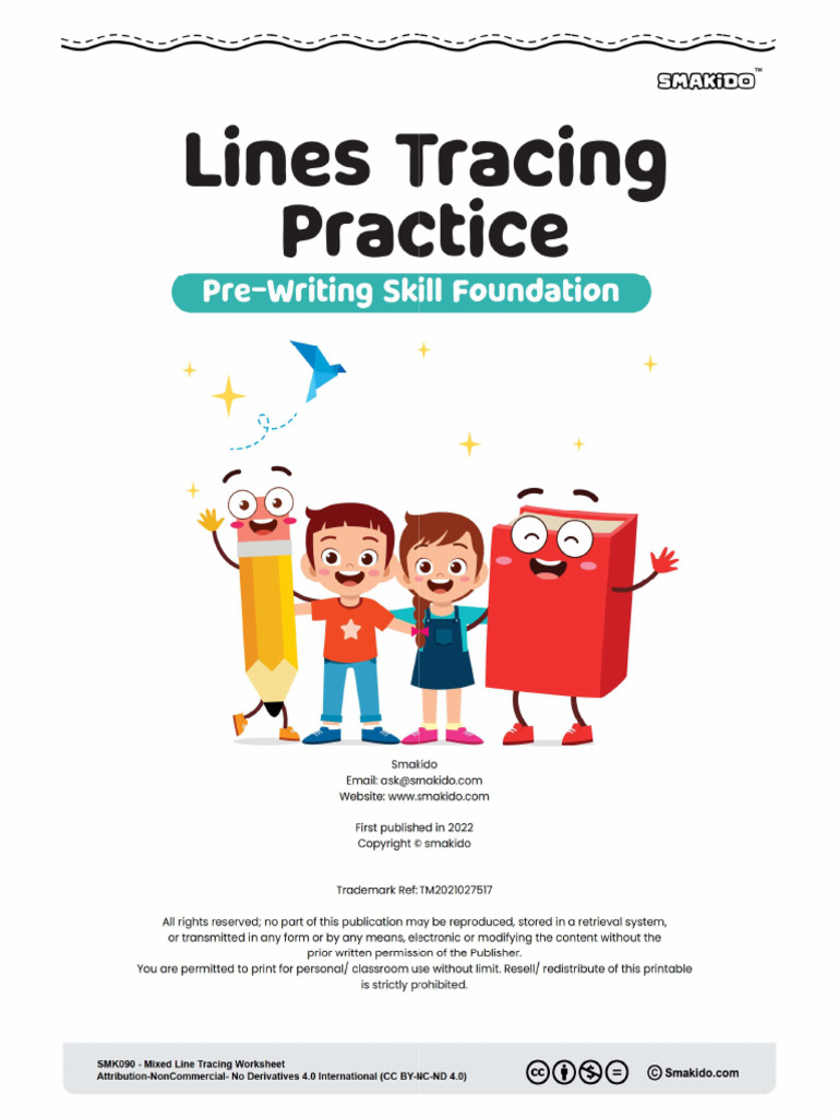 SMK090 - Pencil Control Line Tracing Worksheets R2.1 | PDF