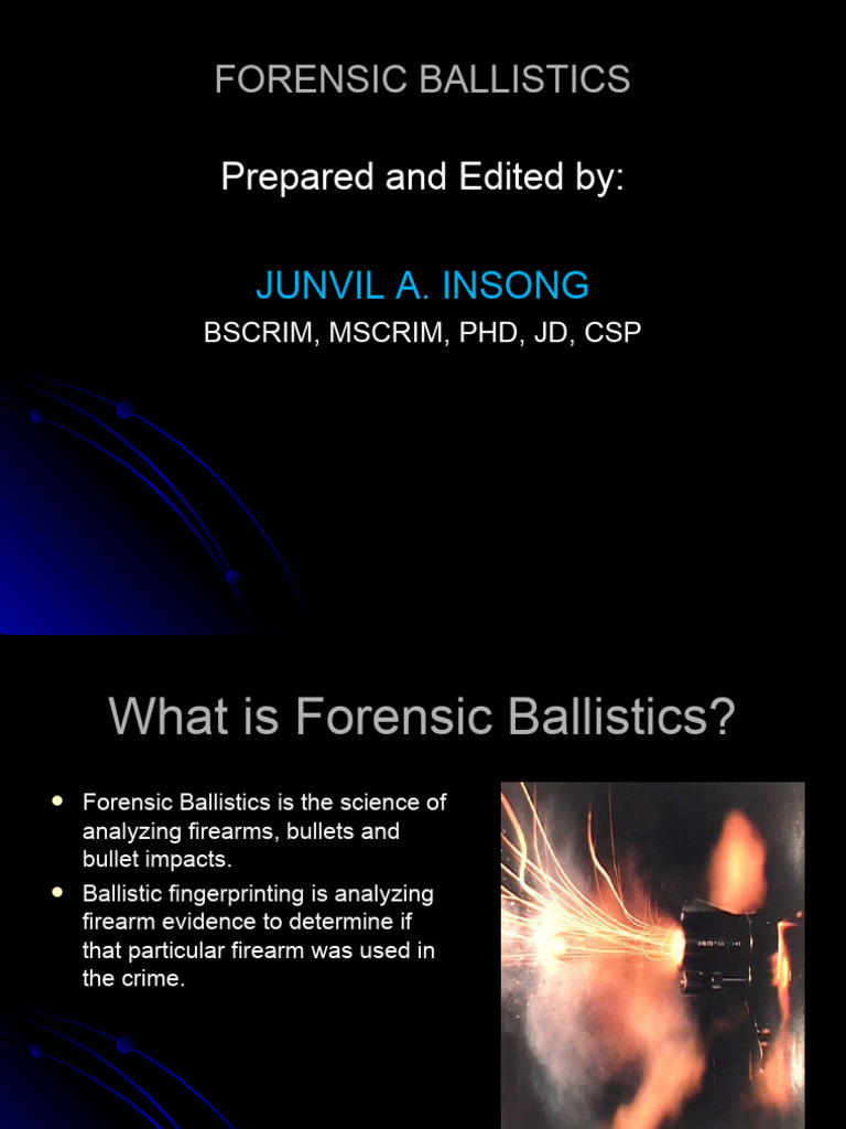 Forensic Ballistics | PDF | Firearms | Cartridge (Firearms)