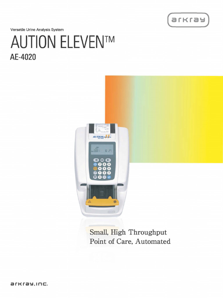 Arkray - B110629-01A AE-4020 | PDF