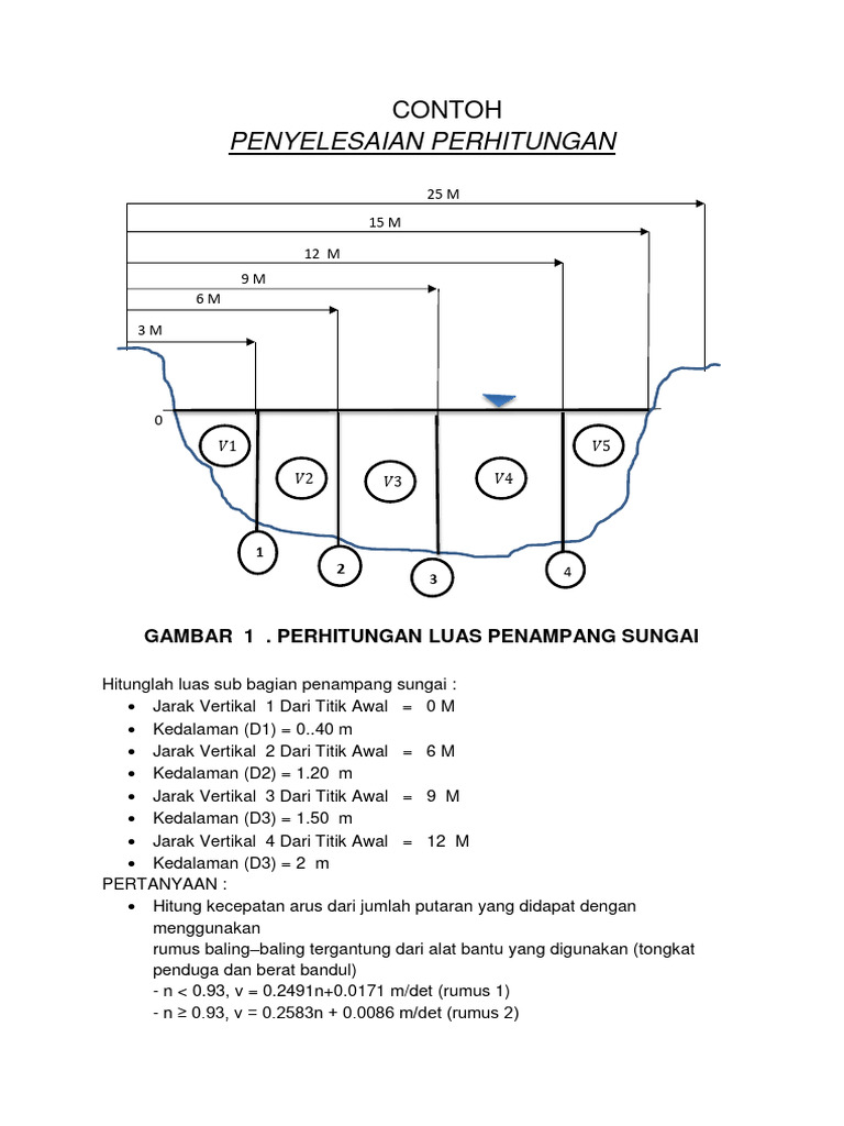 Soal Perhitungan Psda 2023 | PDF