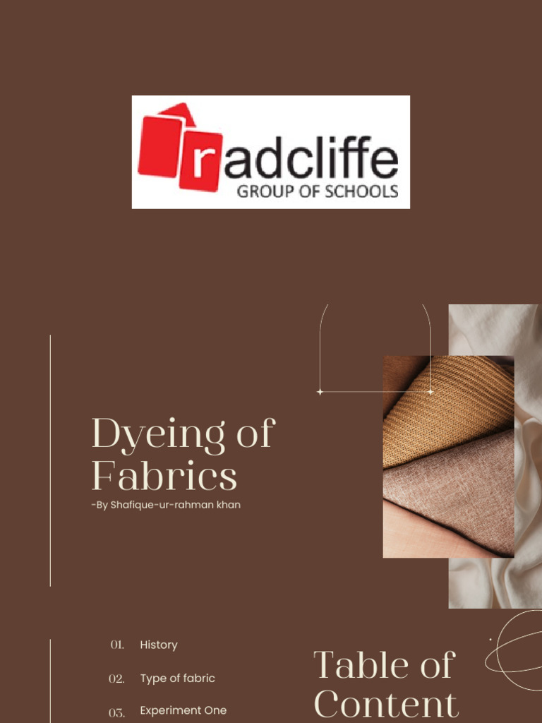 Dyeing of Fabrics | PDF | Textiles | Yarn