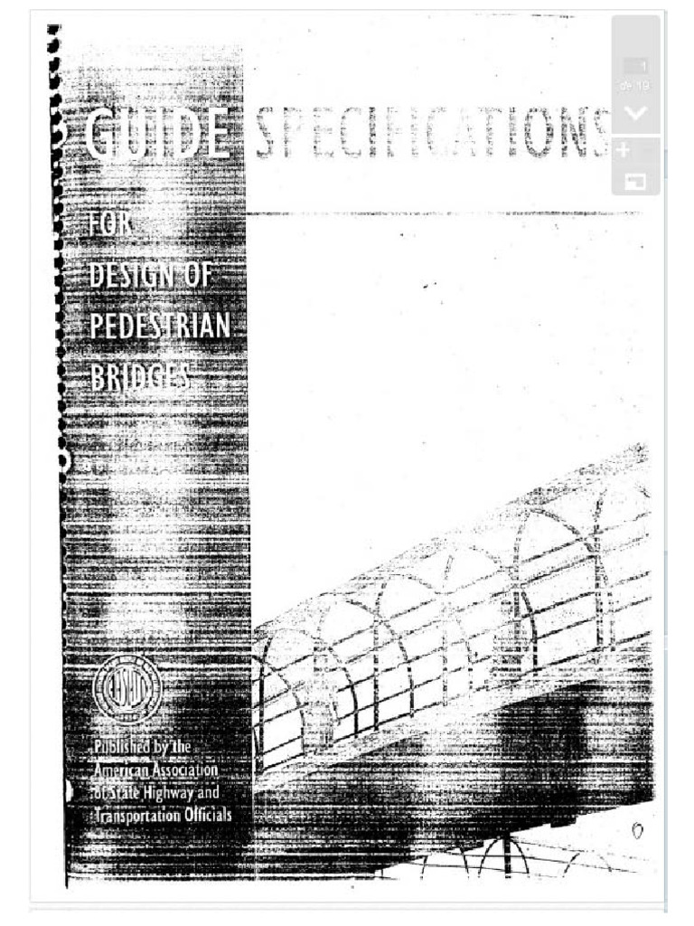 LRFD Guide Specifications For The Design of Pedestrian Bridge | PDF