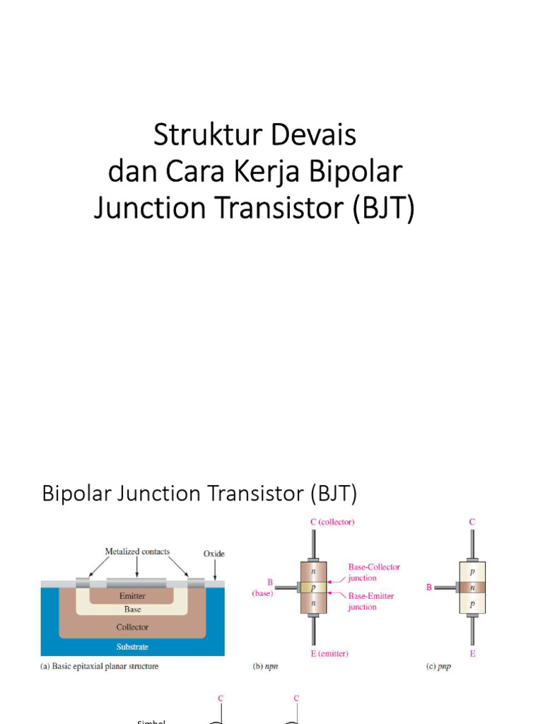 Struktur Devais Dan Cara Kerja Bipolar Junction Transistor (BJT) | PDF
