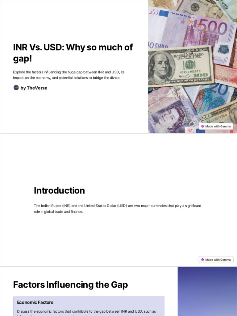 Bridging the INR-USD Currency Gap | PDF | United States Dollar ...