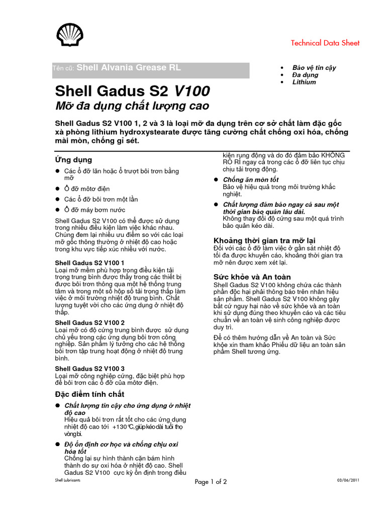Shell - Gadus - S2 - V100 - 3 - VN | PDF