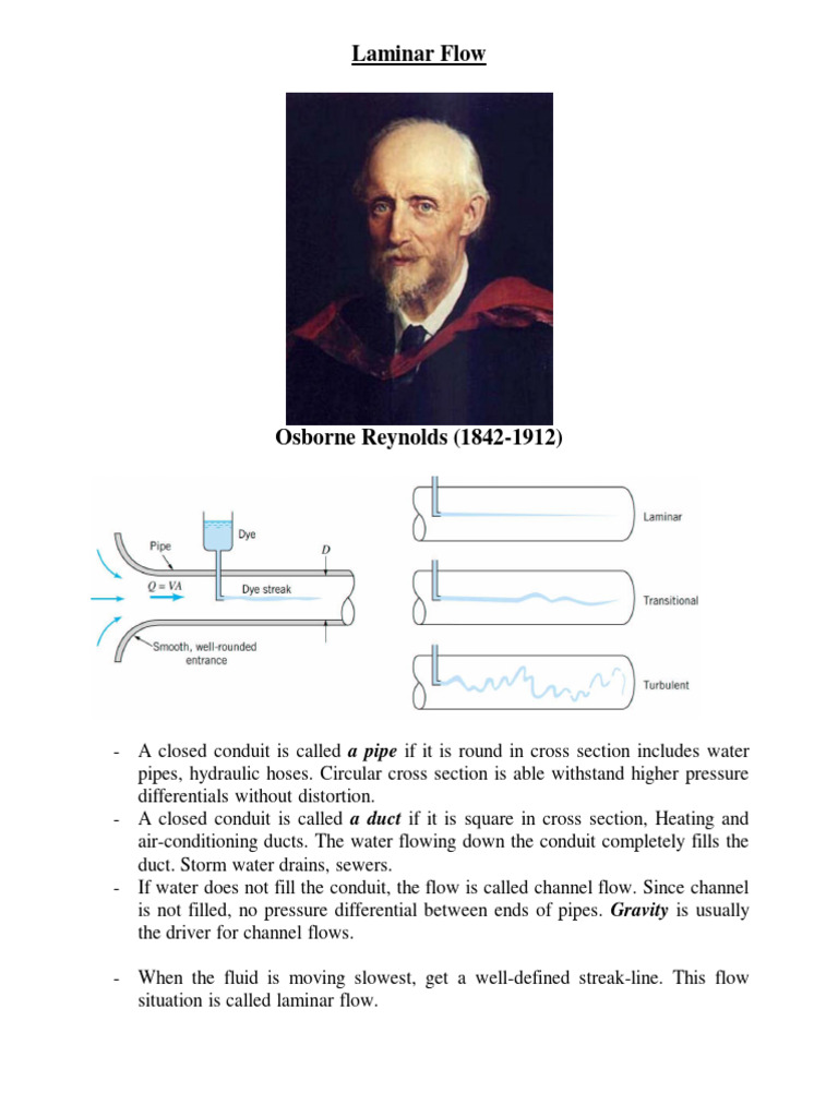 Lect 1 Laminar - Flow | PDF | Fluid Dynamics | Laminar Flow