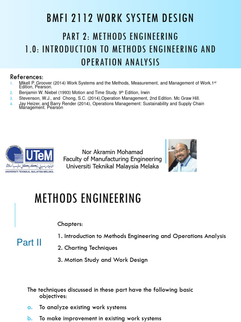 C1 - Intro To Methods Engineering - Part 2 | PDF | Automation | Histogram