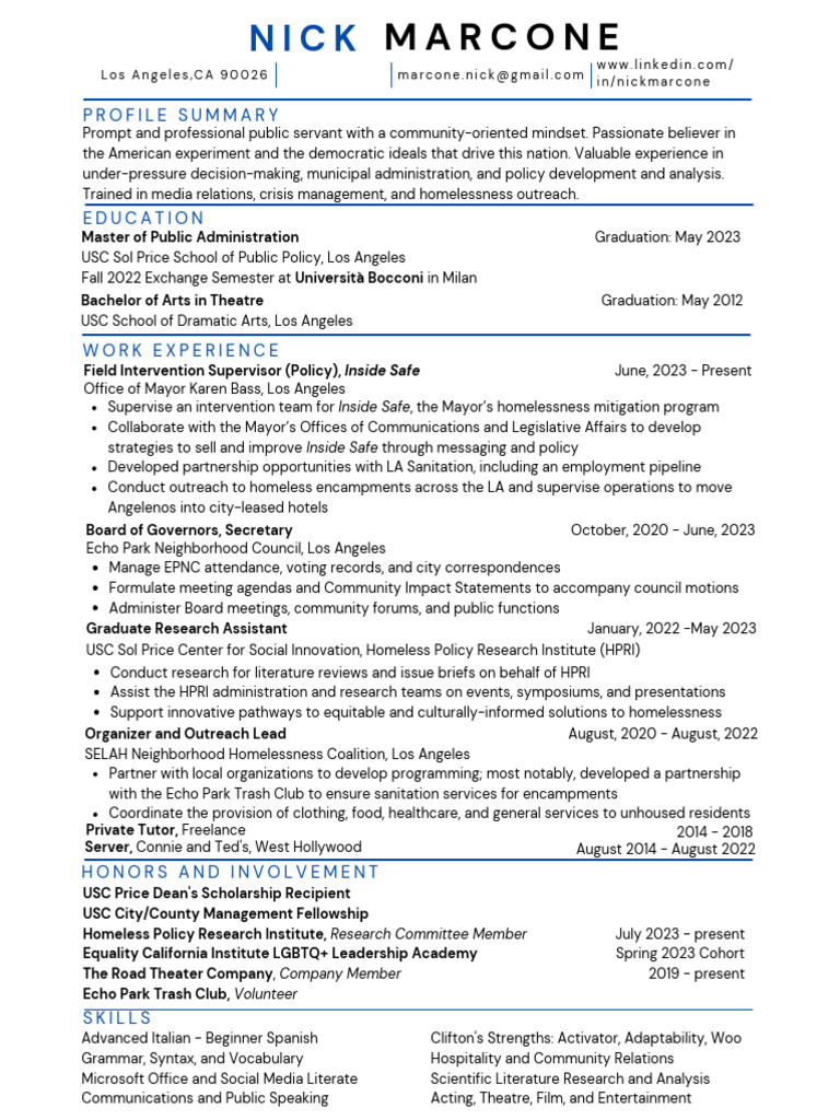 Nicholas Marcone - Resume | PDF