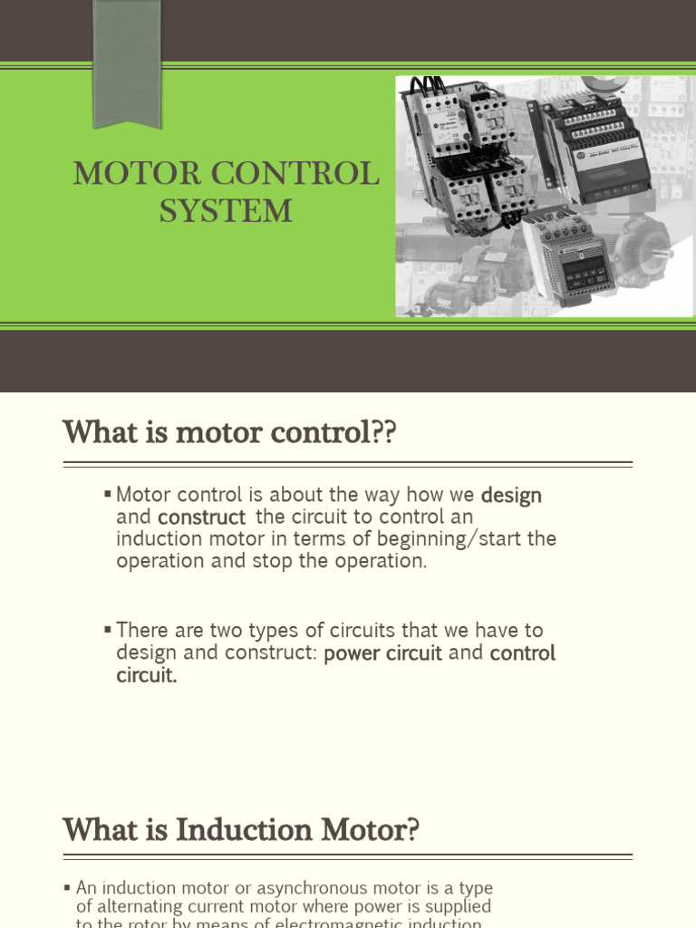 Induction Motor Control Systems Overview | PDF | Electric Motor ...