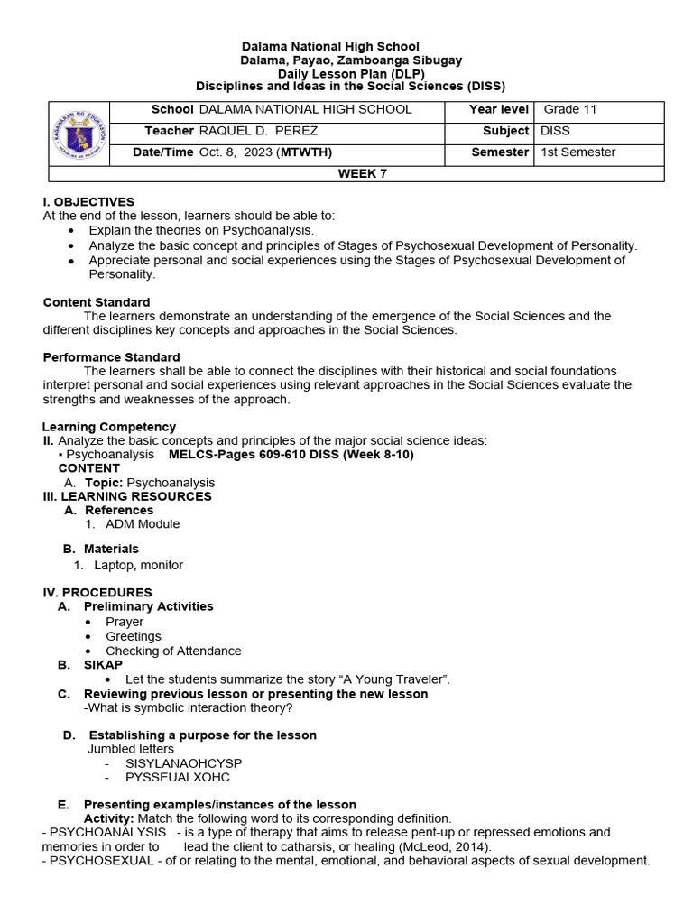 Diss11-D11 1 | PDF | Id | Psychoanalysis