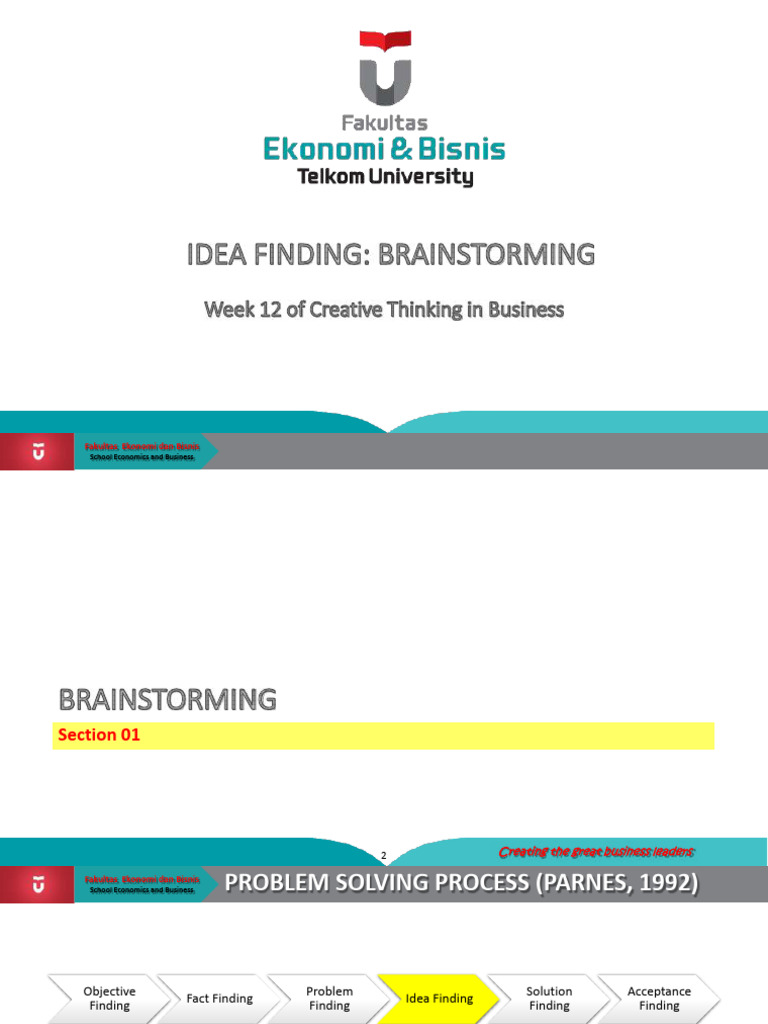 Week 12 Brainstorming Sesi 1-Min | PDF | Brainstorming | Creative Commons License