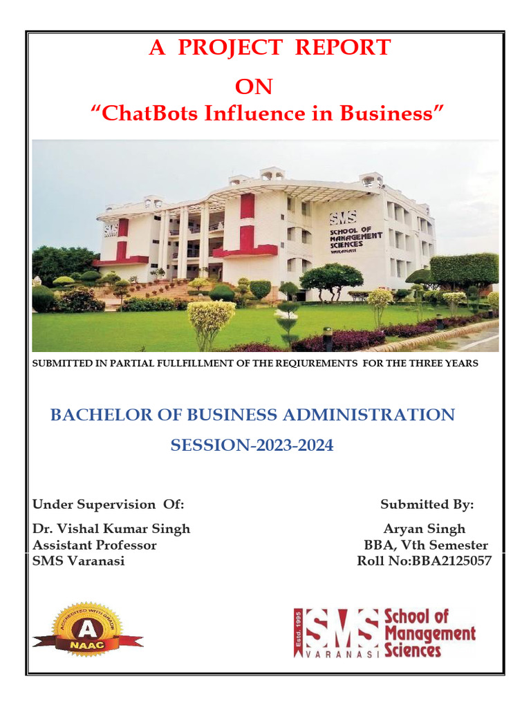 A Project Report #1 | PDF | Artificial Intelligence | Intelligence (AI) & Semantics