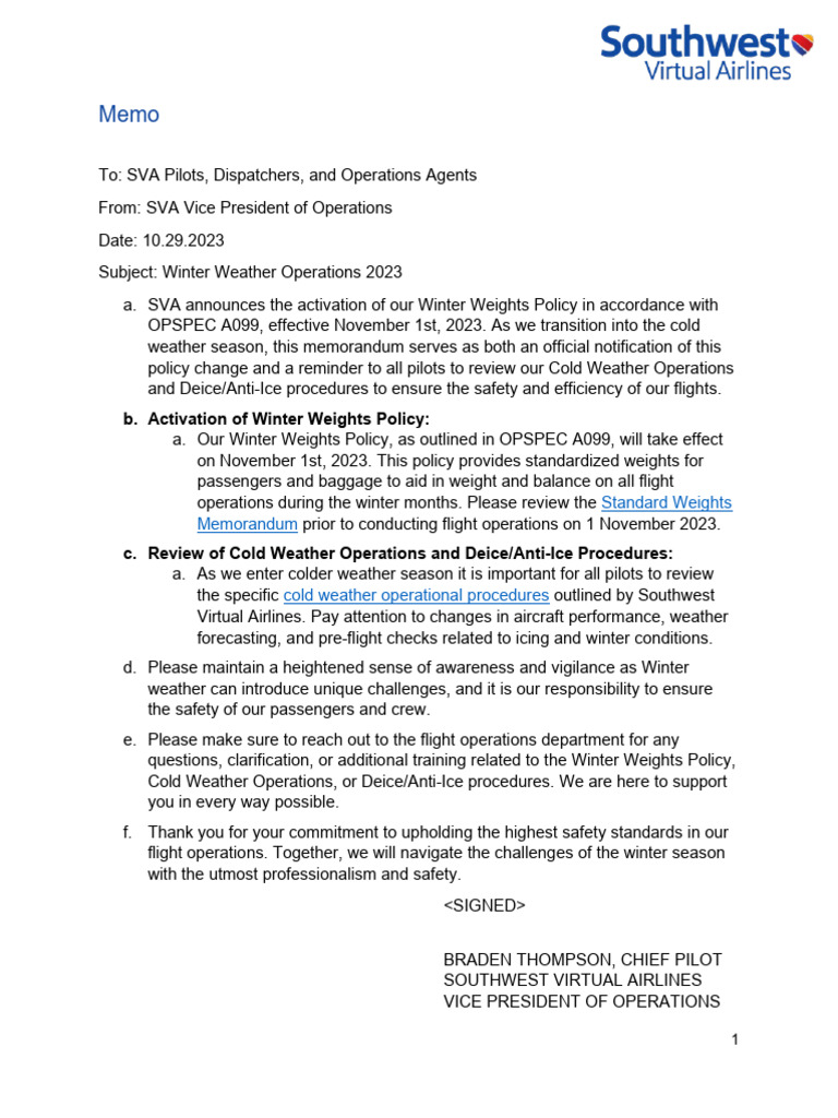 Winter Weather Operations 2023 | PDF | Airliner | Aircraft