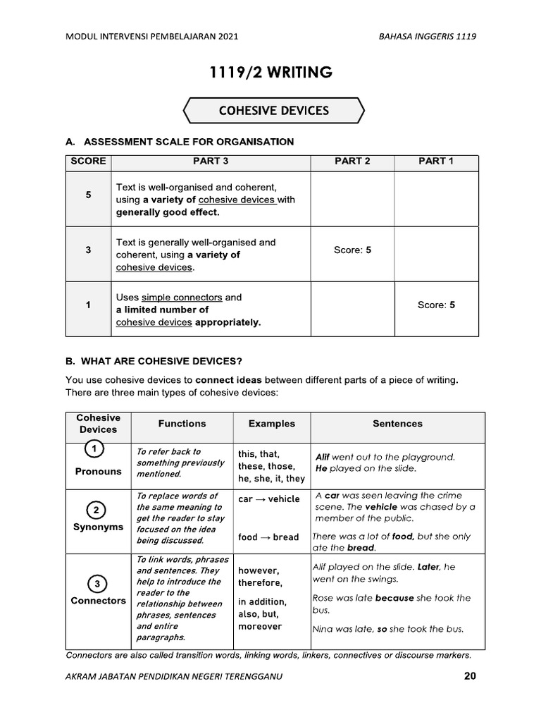Cohesive Devices Notes | PDF