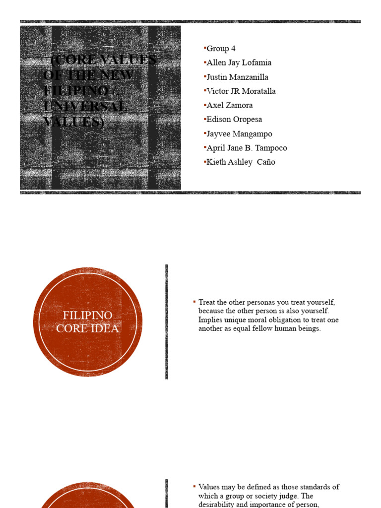 Core Values Pdf Psychology Psychological Concepts