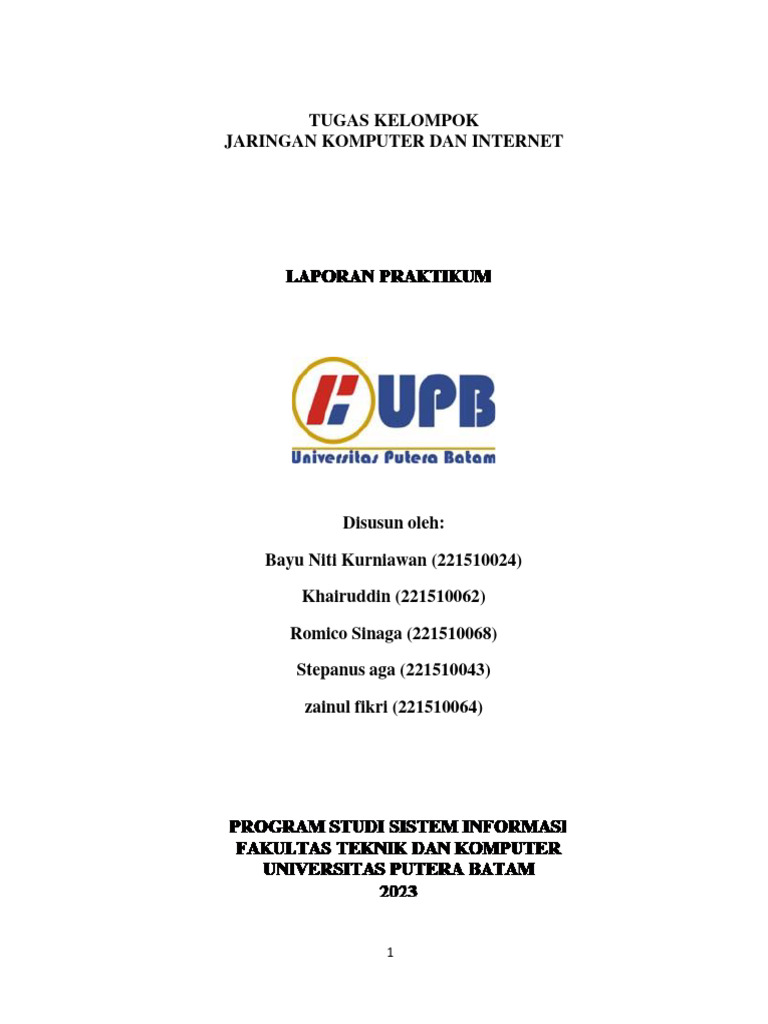 Laporan Praktikum Jaringan | PDF | Komputer