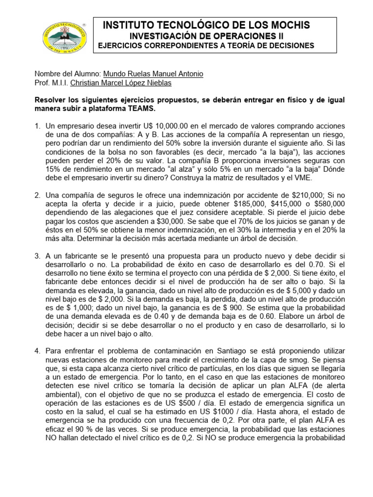 Ejercicios Final de Unidad3 | PDF | Compartir (Finanzas) | Economias