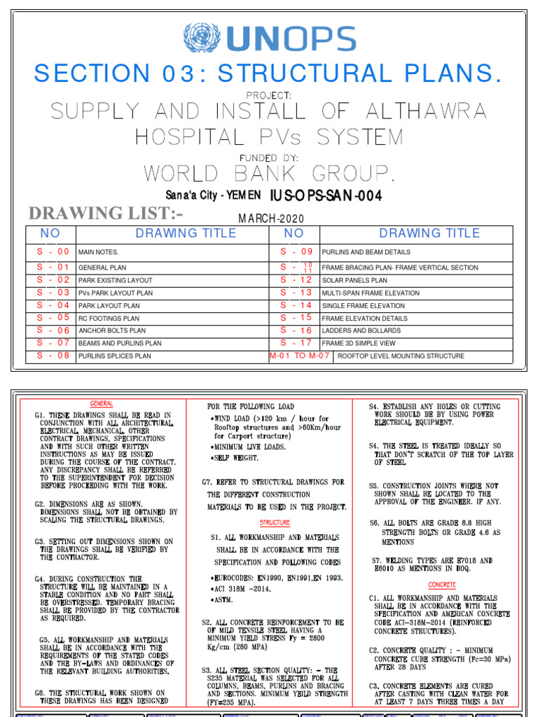 Lot 1 Mounting Structure Drawings | PDF | Screw | Building Engineering