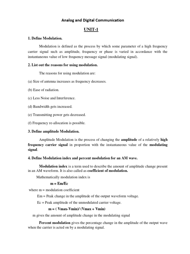 Adc QB 2020 | PDF | Frequency Modulation | Modulation Adc QB 2020 | PDF | Frequency Modulation | Modulation