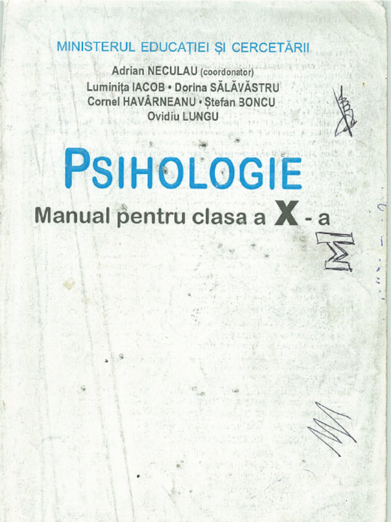 Psihologie Cls X | PDF
