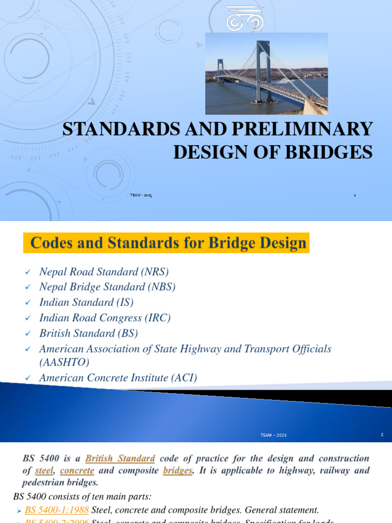 4 Standards and Preliminary Design of Bridges 23 | PDF | Deep ...
