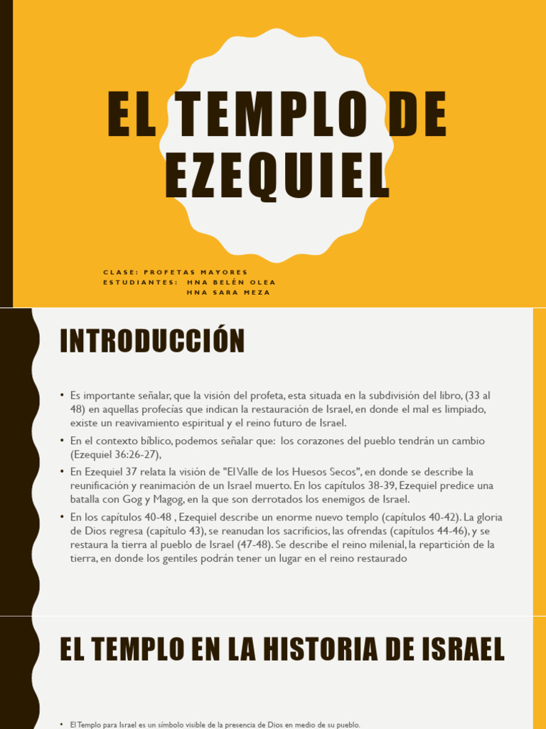 Templo de Ezequiel | PDF | Templo en jerusalén | Ezequiel