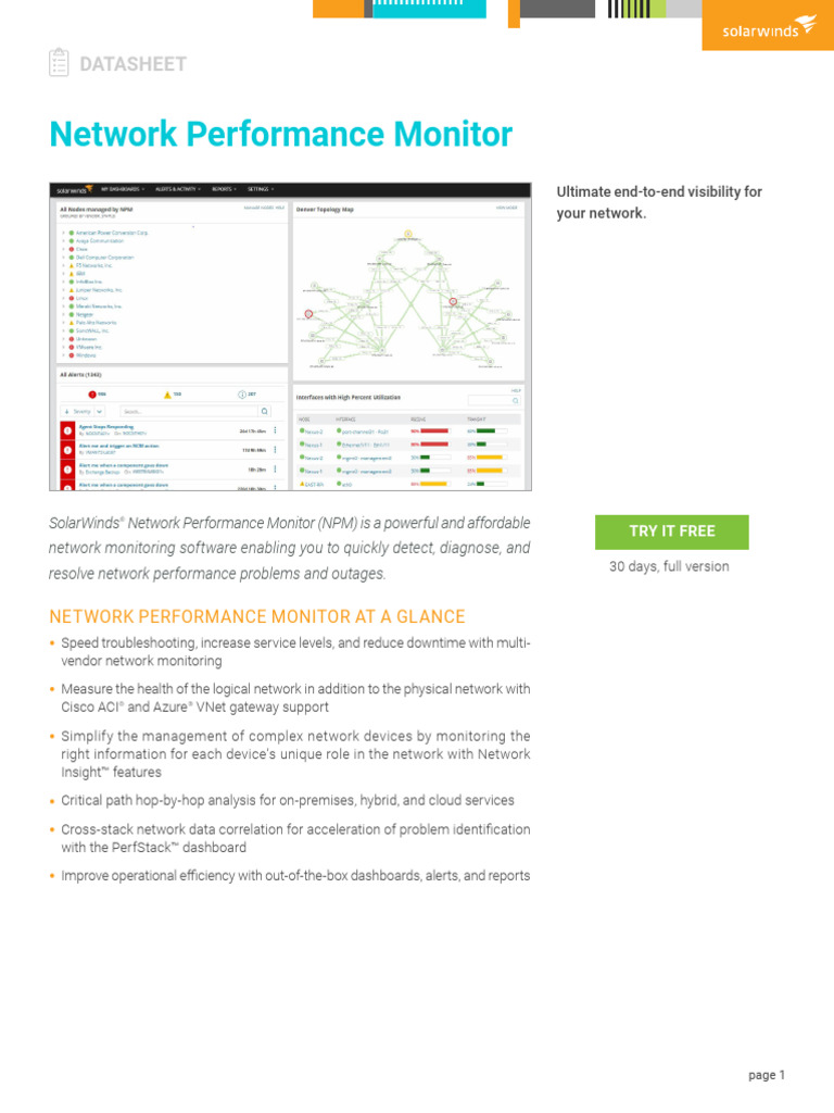 NPM Datasheet | PDF | Computer Network | Cloud Computing