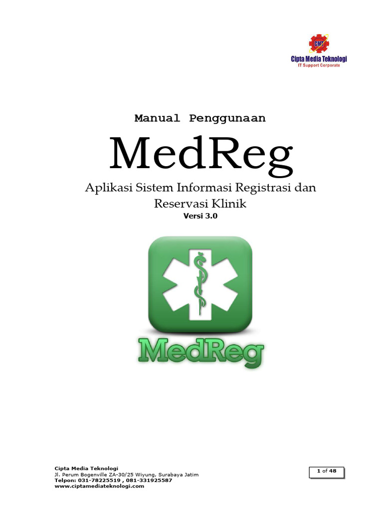 Buku Panduan Aplikasi Medrek | PDF