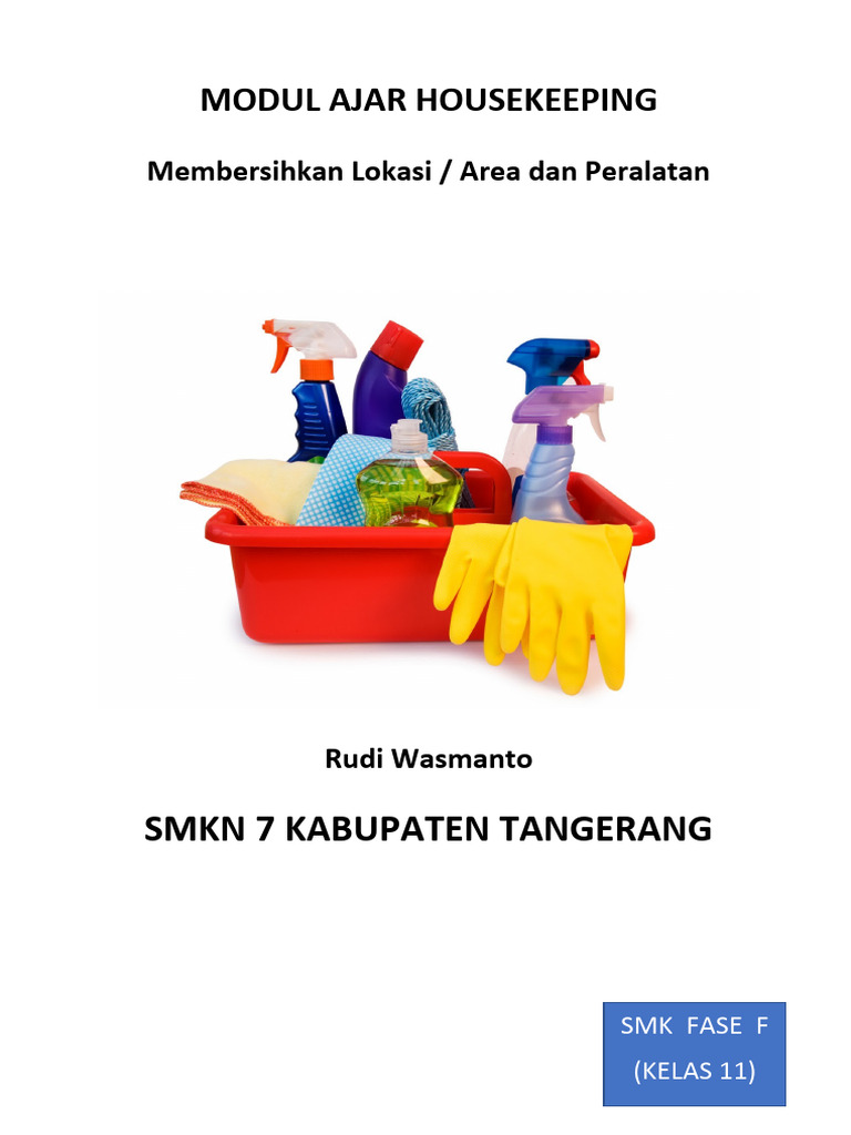 Modul Ajar Housekeeping 11 Aph Rudi Wasmanto-Revisi | PDF