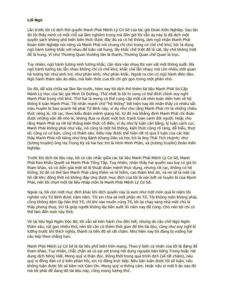 Manh phái bản dài | PDF