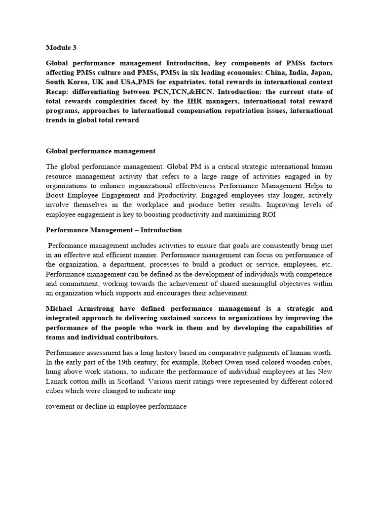 Module 3 | PDF | Performance Management | Performance Appraisal
