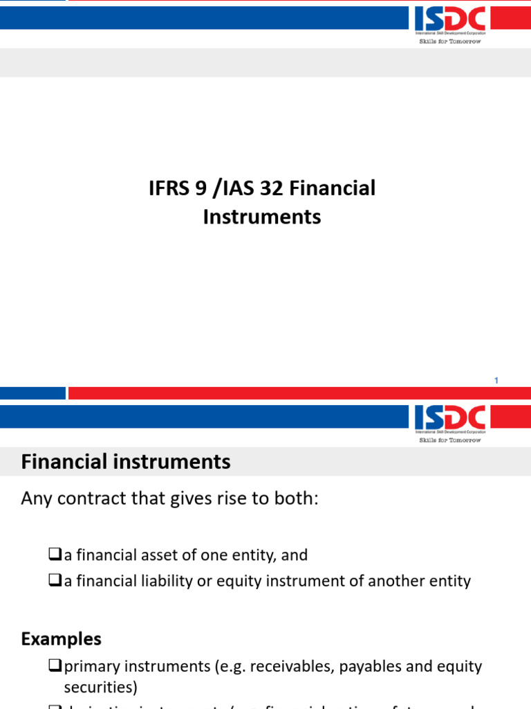 IFRS 9 - Financial Instruments | PDF | Fair Value | Equity (Finance)