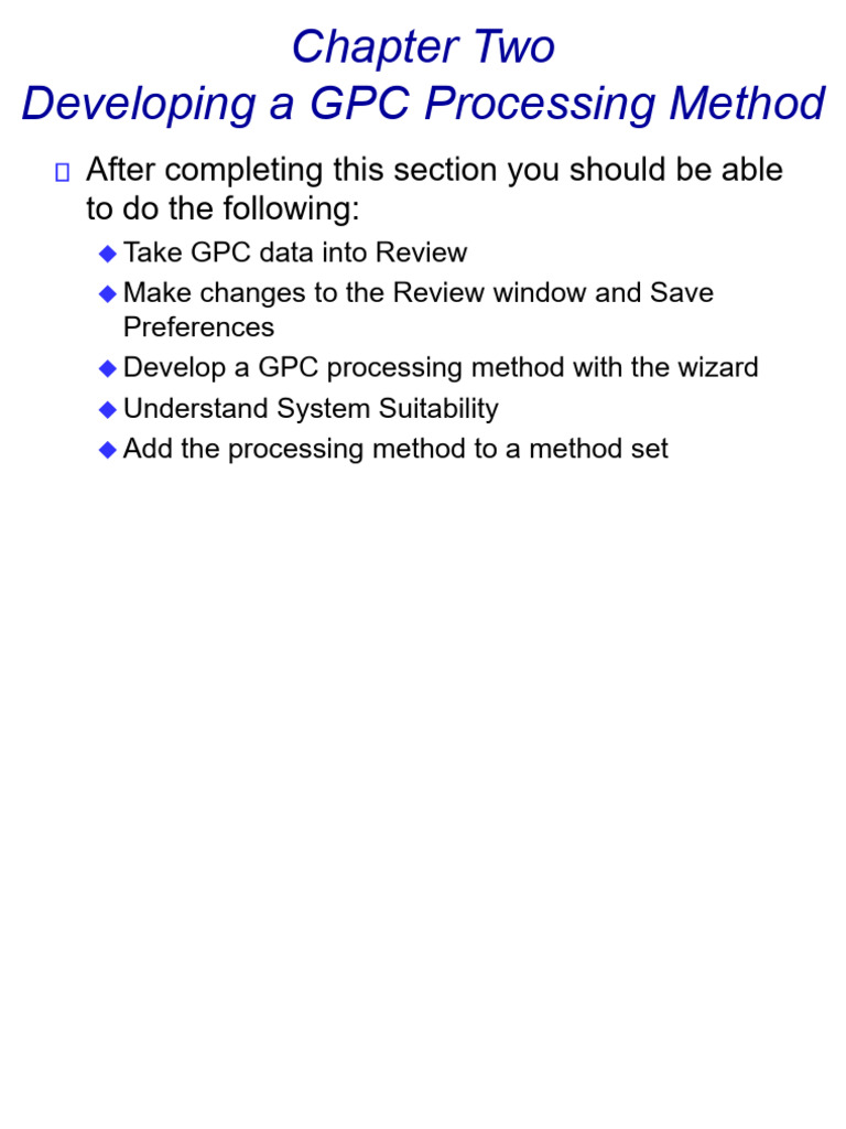 GPC Processing Method Guide | PDF