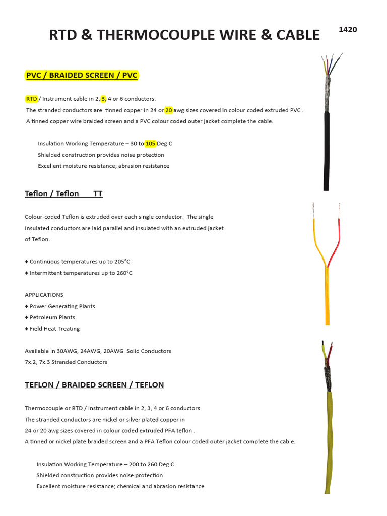 RTD Cable | PDF
