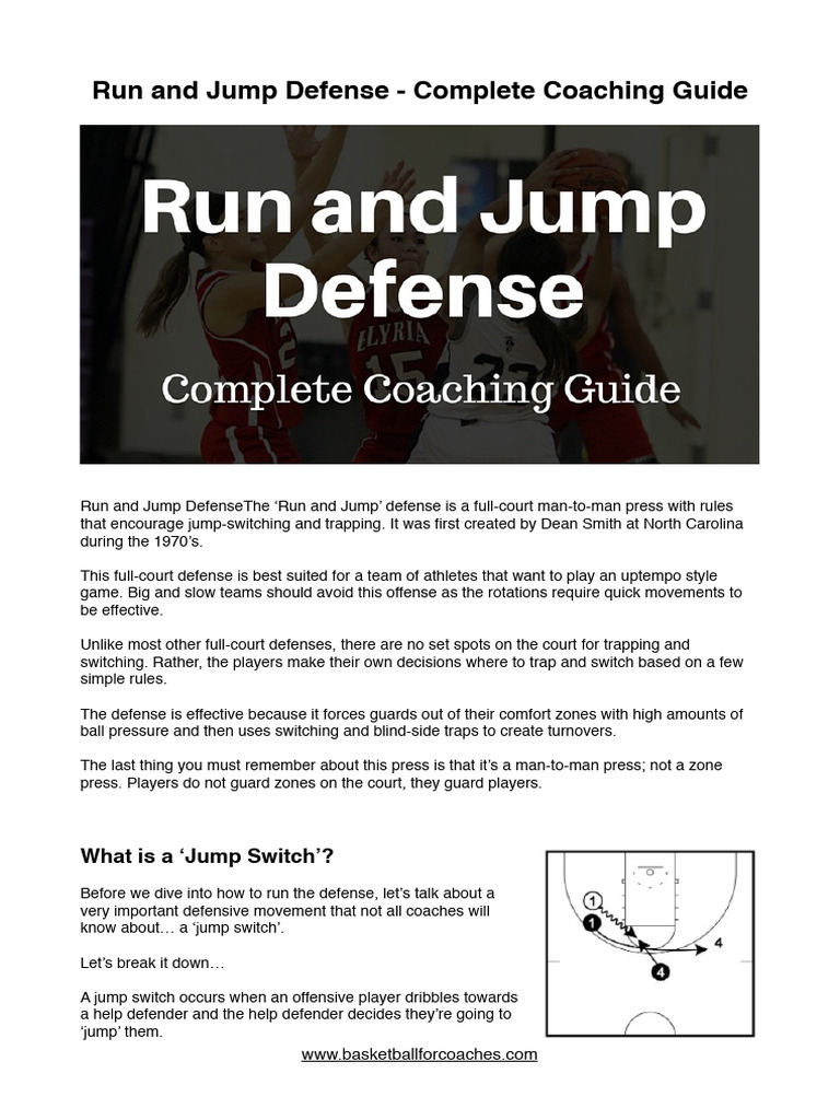 Run and Jump Defense - Complete Coaching Guide | PDF | Basketball ...