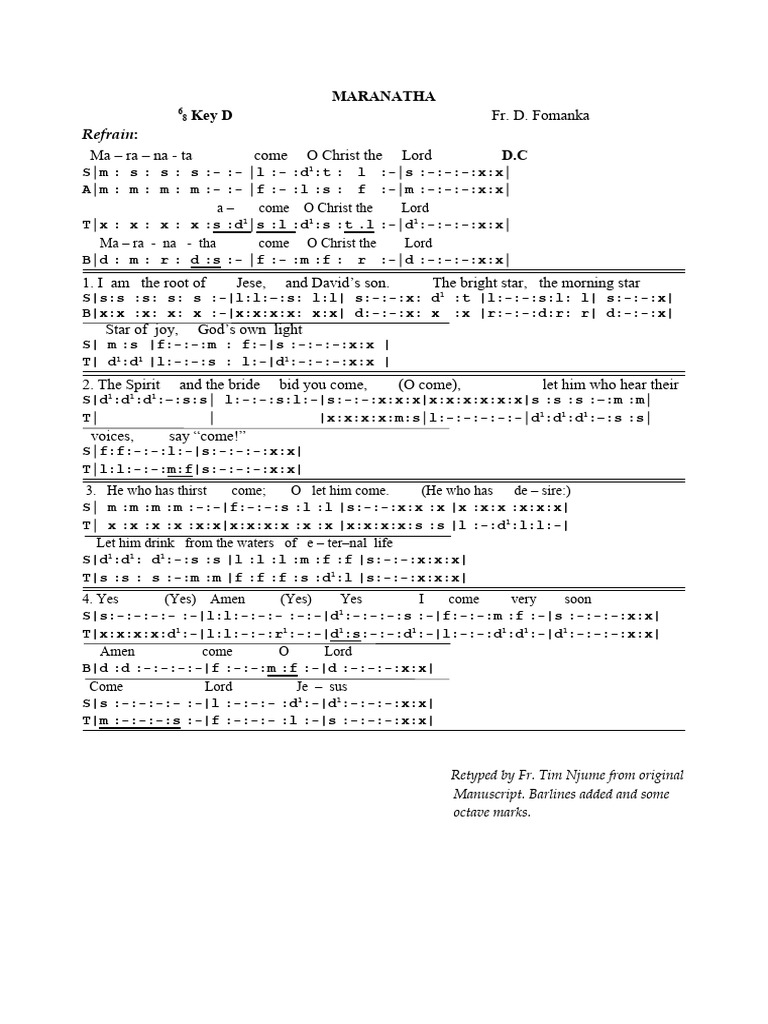 MARANATHA | PDF