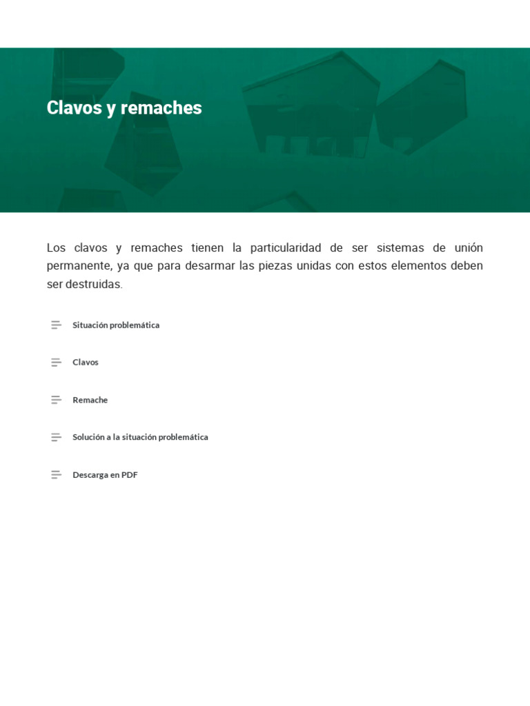 Módulo 1 - Lectura 2 | PDF | Remache | Tornillo
