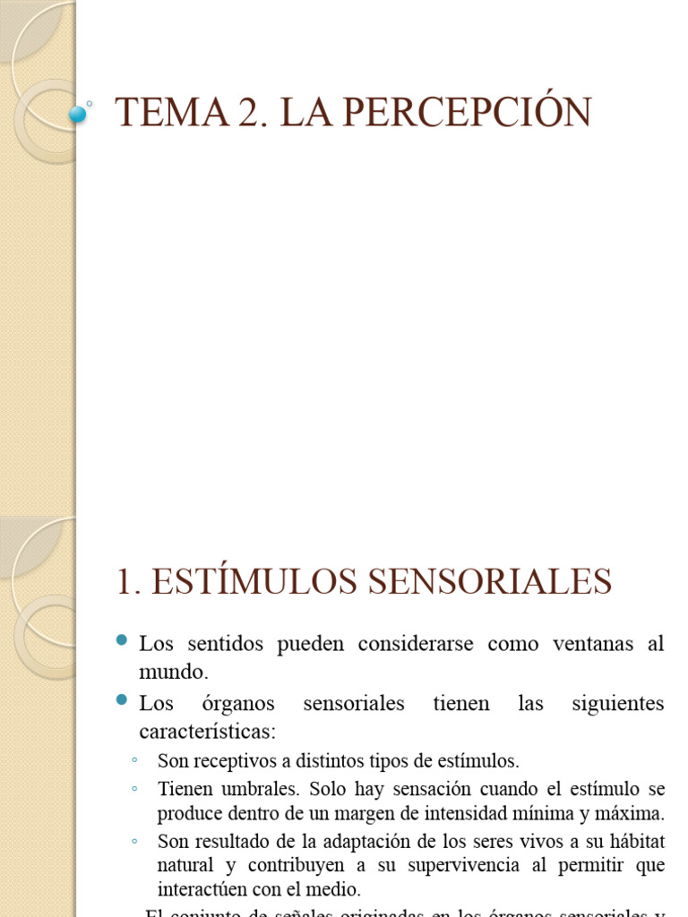 Percepción | PDF | Percepción | Concepto