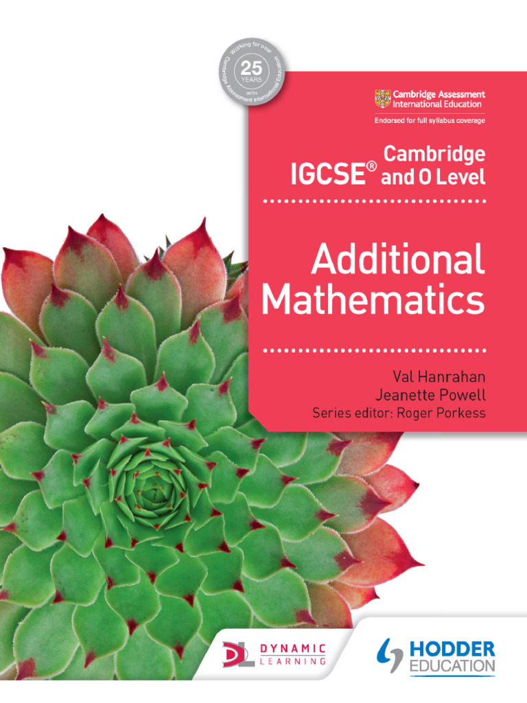 Igcse Additional Maths 0606 Pdf Quadratic Equation Function Mathematics