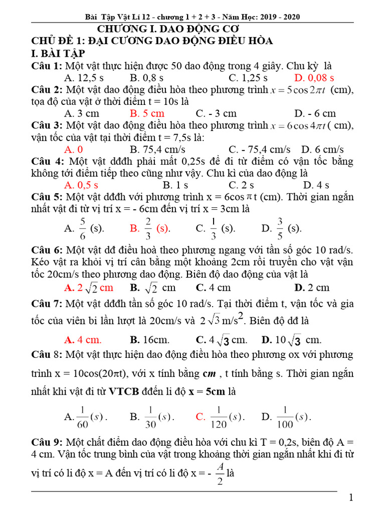 Bai Tap Chuong 123 | PDF
