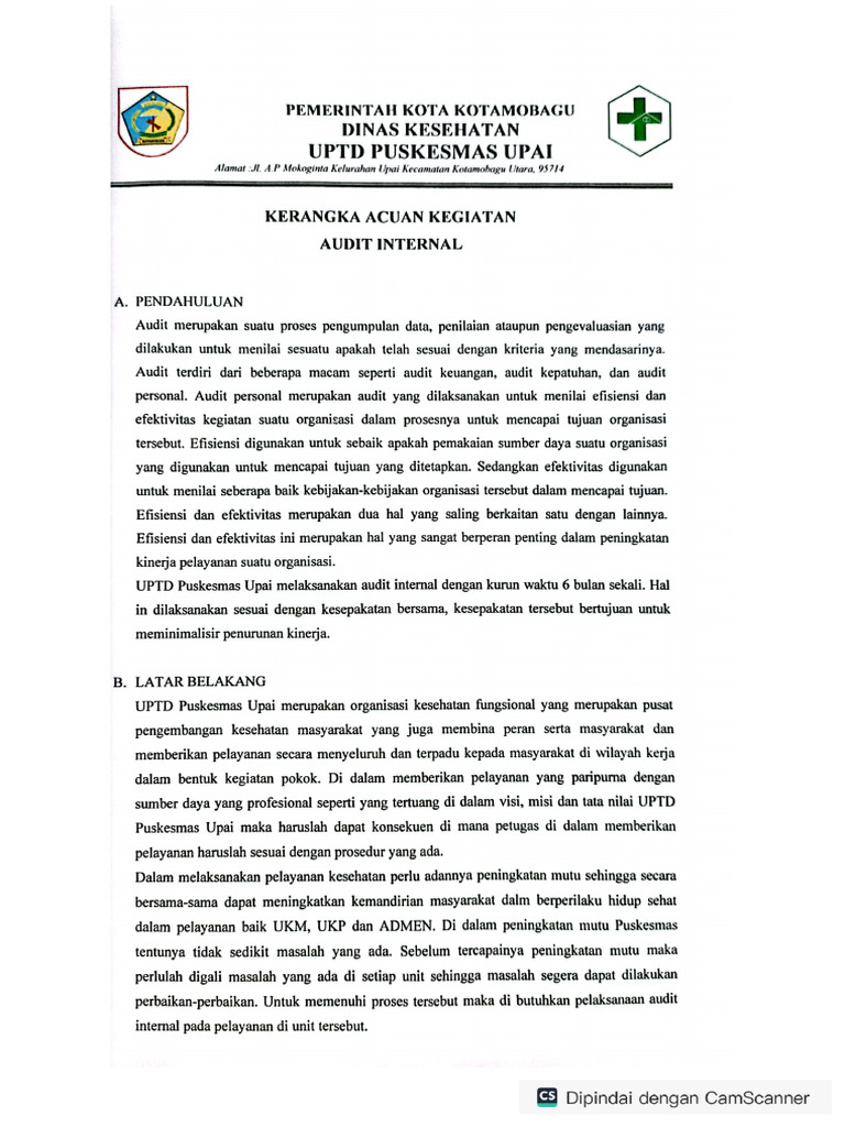 KAK Audit Internal | PDF