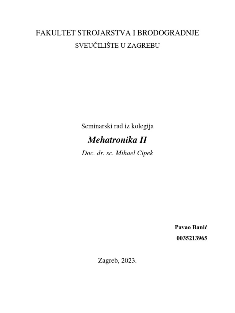 Mehatronika PBanic v2 | PDF