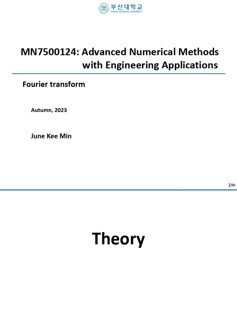 07 - 231122 - Advanced - Numerical - Analysis-Fourier Analysis | PDF ... 07 - 231122 - Advanced - Numerical - Analysis-Fourier Analysis | PDF ...