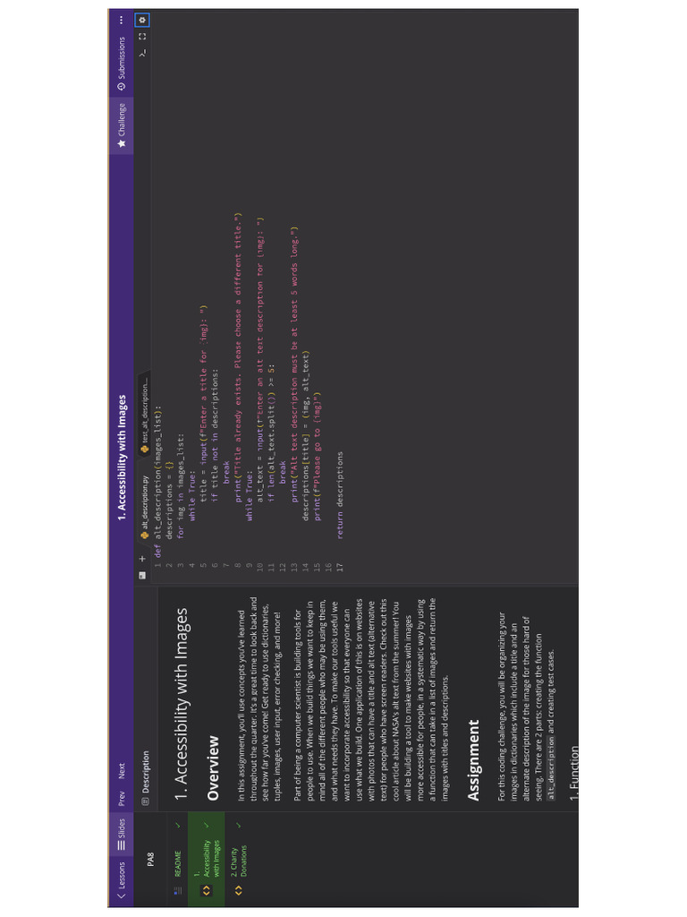 Accessibility With Images Python Code | PDF